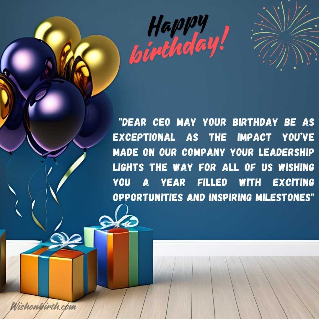 260+ Happy Birthday For CEO,Quotes Wishes,Messages - Wishonbrithday