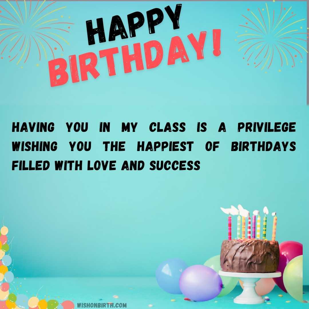 100+ Happy Birthday Wishes For Students With Images - Wishonbrithday