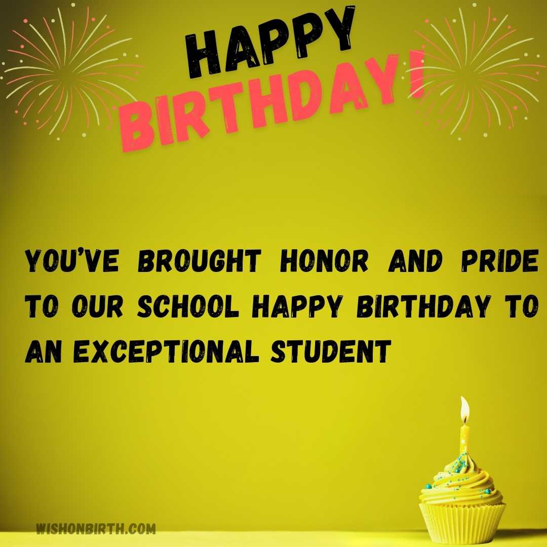 100+ Happy Birthday Wishes For Students With Images - Wishonbrithday