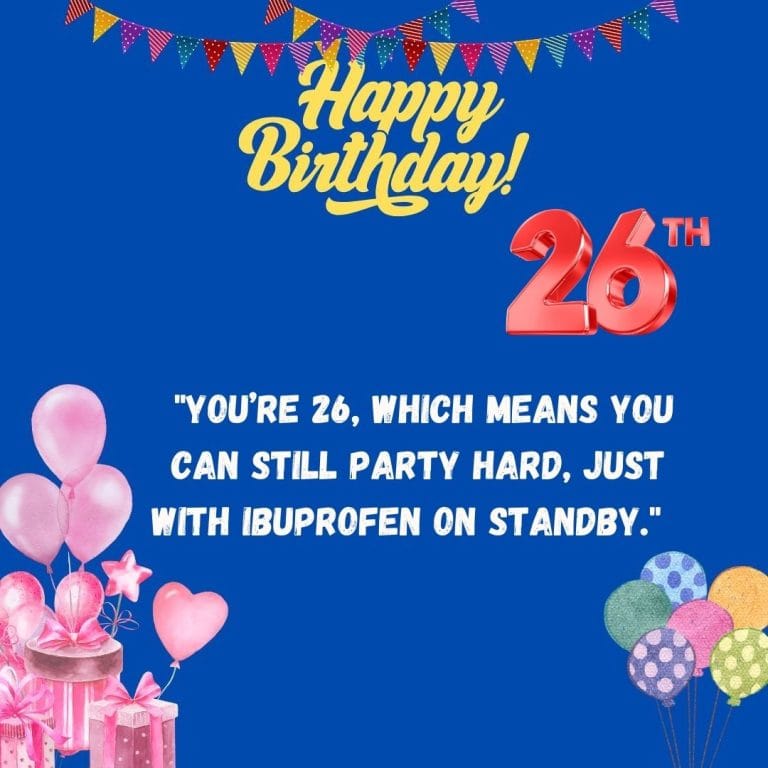 250+ Happy 26th Birthday Wishes, Quotes with Images - Wishonbrithday
