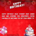 100+ Happy Birthday Wishes For Students With Images - Wishonbrithday