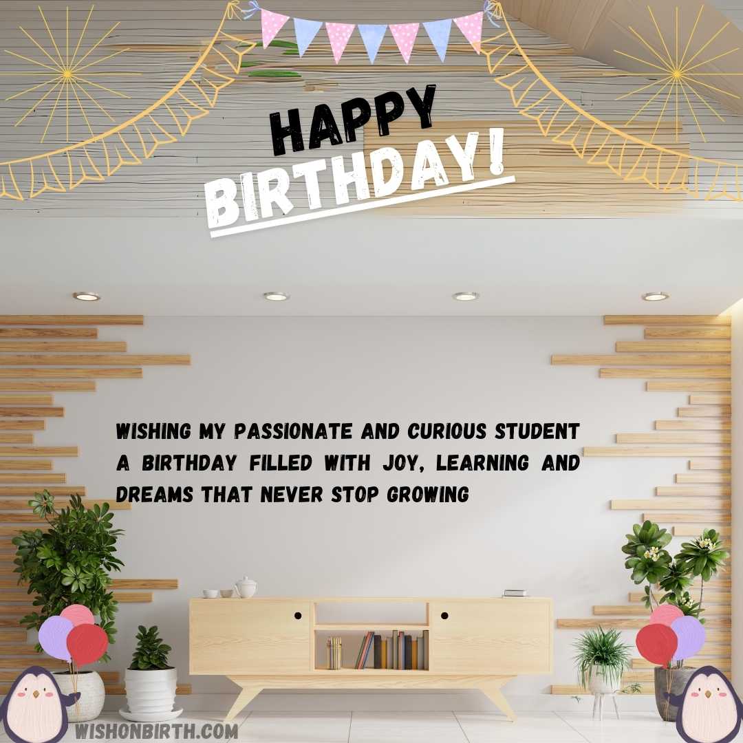 100+ Happy Birthday Wishes For Students With Images - Wishonbrithday