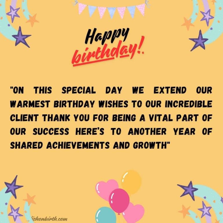 211+ Best Happy Birthday Wishes For Clients, With Images ,Quotes ...
