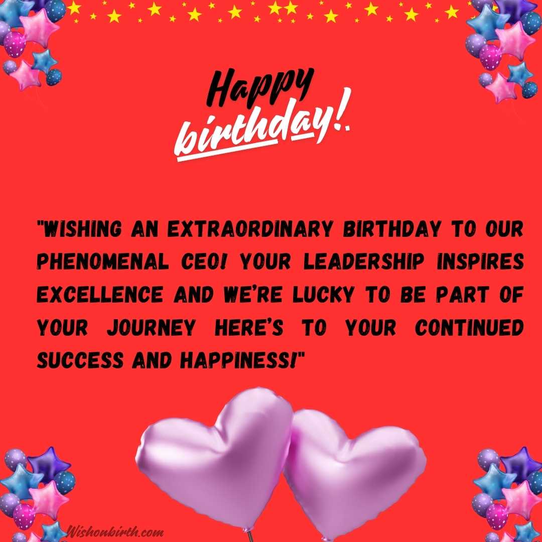 260+ Happy Birthday For CEO,Quotes Wishes,Messages - Wishonbrithday
