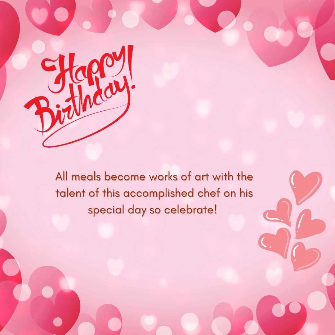 200+ Happy Birthday to a chef Wishes,Quotes With Images - Wishonbrithday