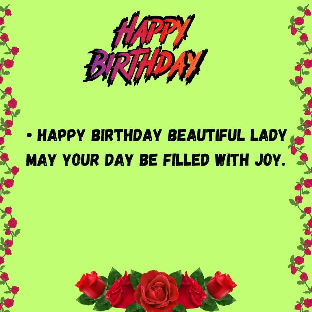 100+ Birthday Wishes for a Beautiful Lady: Celebrate Her Special Day ...